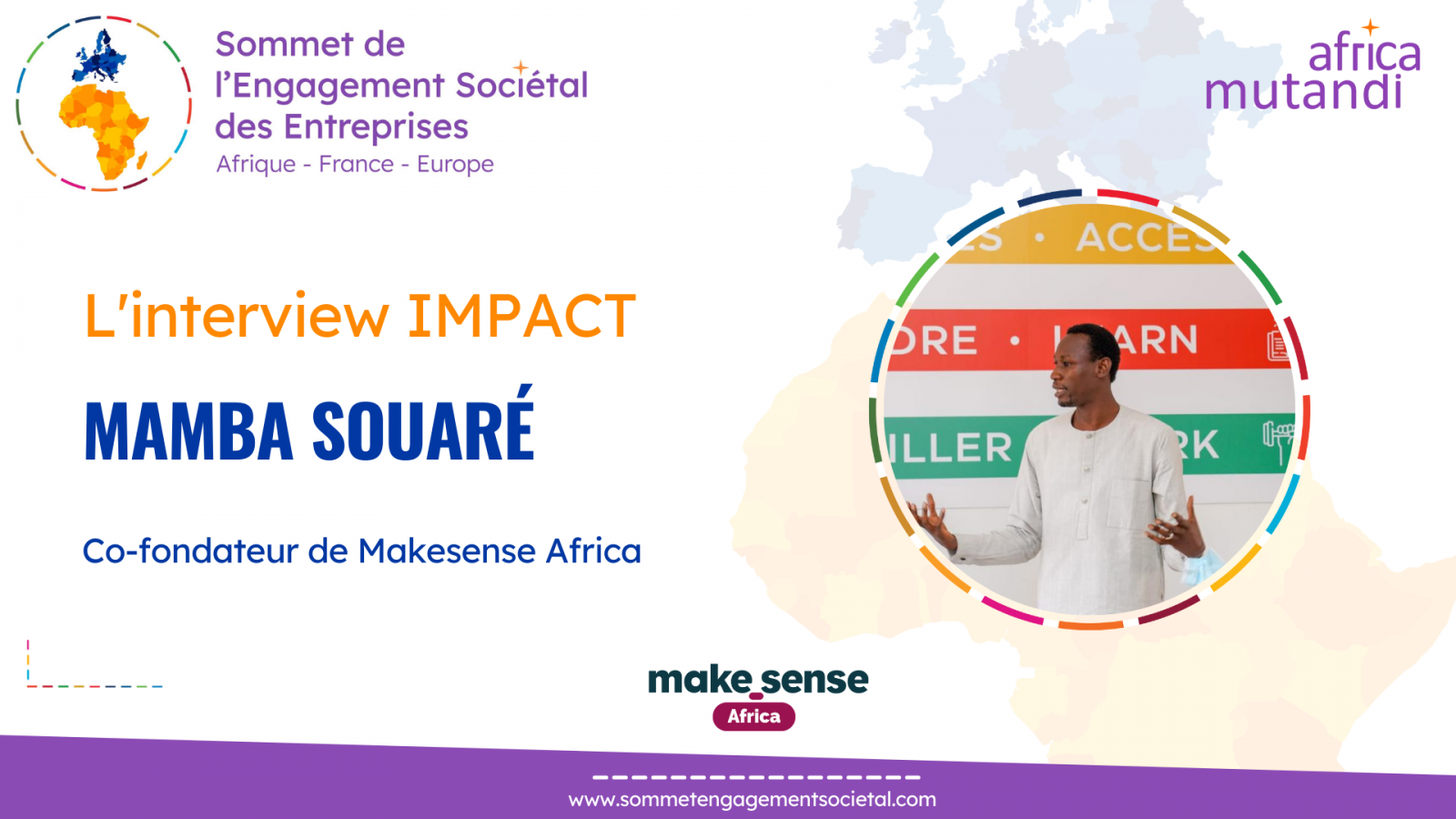 L'Interview IMPACT de Mamba Souaré, co-fondateur de makesense Africa ...